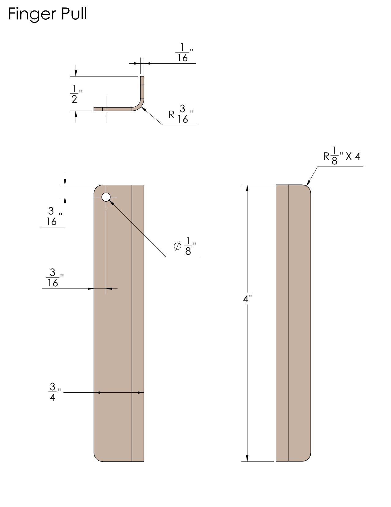 Finger Pull (Set of 2) | Rustica